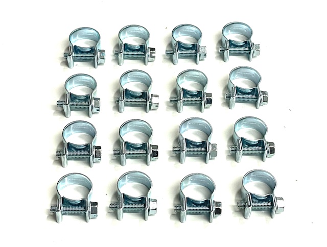 5/16" or 8 mm Fuel Hose Smooth Clamp Set of 16 | Product ...