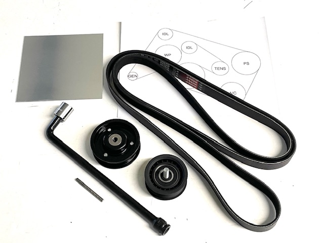 M272 V6 M273 V8 Drive Belt and Pulley Replacement Kit w/ Kent's Tool ...