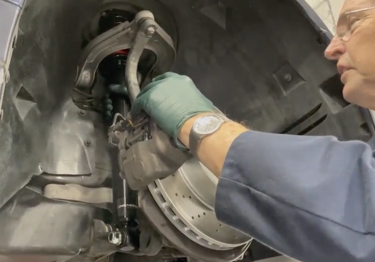 Early R230 ABC Conversion: Installing Your New FRONT Coil-Over Shocks ...