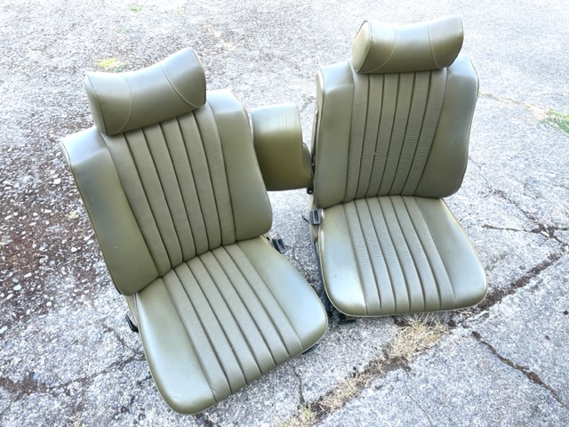 W116 Green MBtex Vinyl Front Seats - Best You Will Find. | Product ...