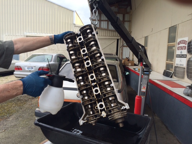 Cleaning Large Engine Parts | Engine Problem | MercedesSource.com