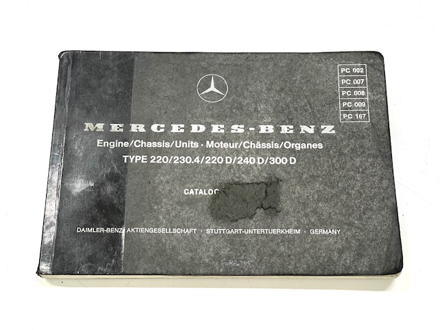 1968 to 1976 W114 W115 Parts Reference Guide | Factory Manuals Product ...