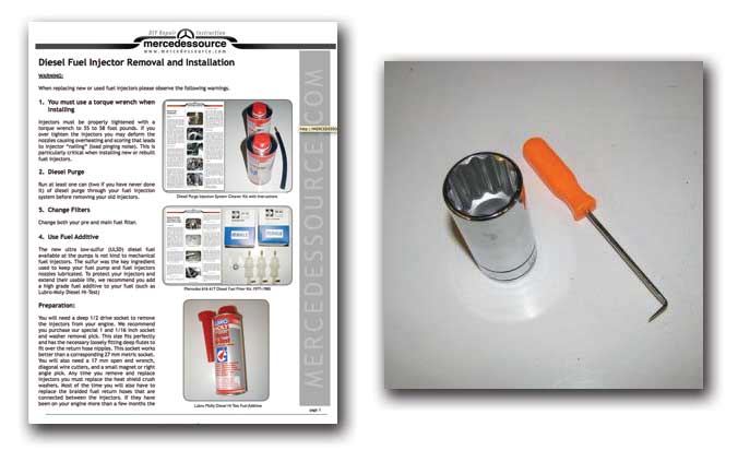 Diesel Injector Removal Socket and Pick with Instructions | Slick D.I.Y ...