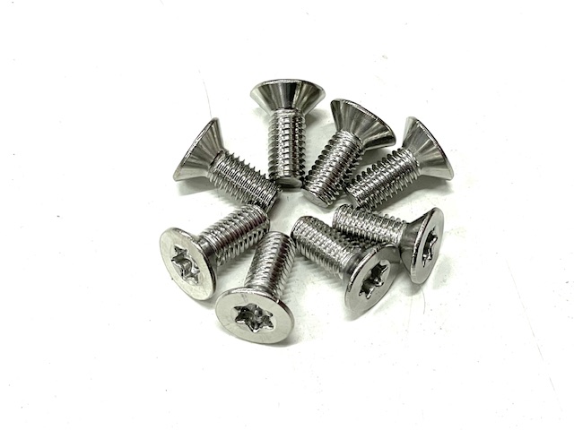 W124 Sedan and Wagon Upgraded Stainless TORX Door Striker Bolts x 8 ...