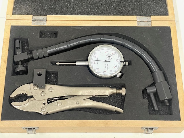 Dial Indicator with Flexible Arm Stand and Vise Grip Clamp | Product ...