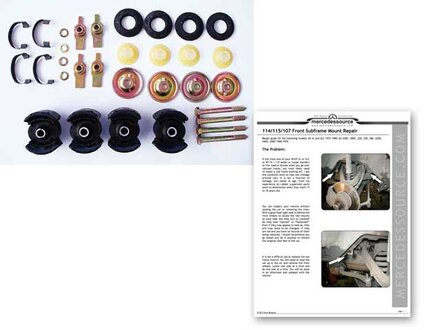 1968 to 1976 W114 W115 Front Subframe Mount Kit | Product ...