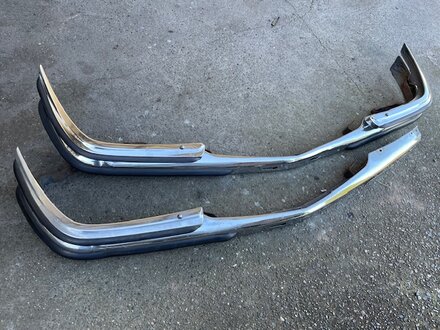 W116 6.9 Chrome European Bumper Set x 2 | Product | MercedesSource.com