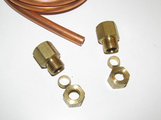 SVO WVO Copper Coil 1/4 inch Connecting Swedge Fittings (x2) | Product ...