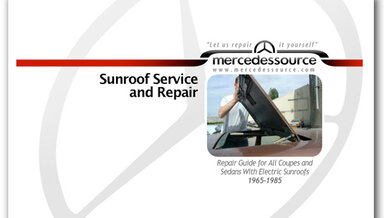 Sunroof Lubrication Kit with Genuine Mercedes Factory Track and Pad ...